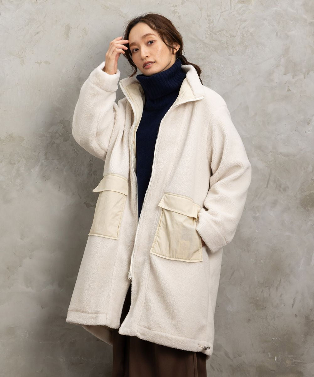 大きいサイズ レディース コート リバーシブルコート ボアコート｜sabstreet my standard （サブストリート マイ ...