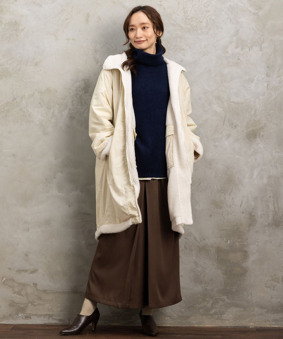 大きいサイズ レディース コート リバーシブルコート ボアコート｜sabstreet my standard （サブストリート マイ ...