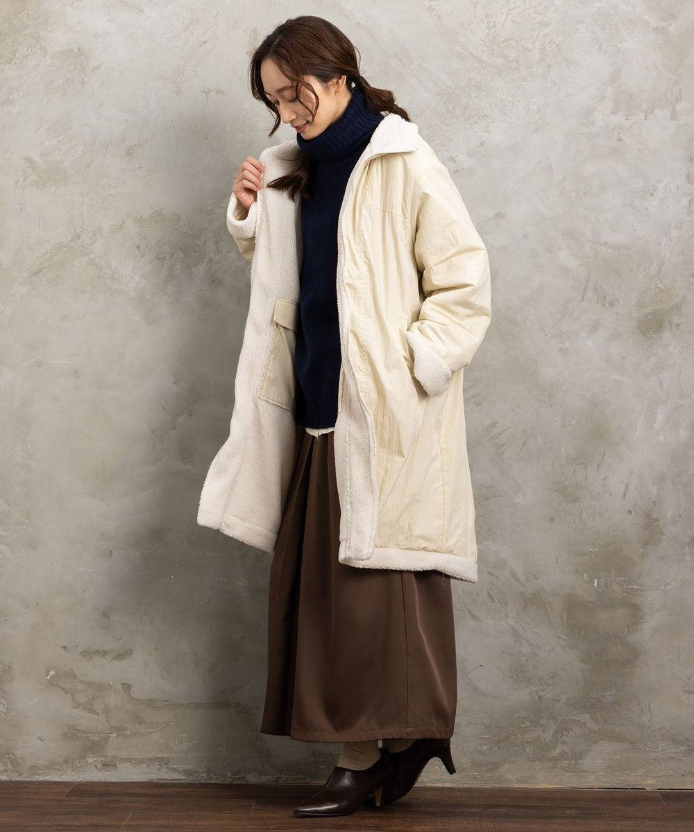 大きいサイズ レディース コート リバーシブルコート ボアコート｜sabstreet my standard （サブストリート マイ ...